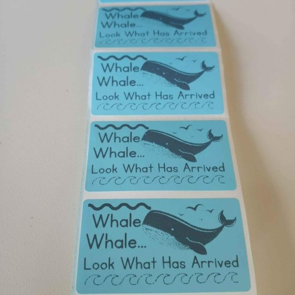 Hand Crafted | Office | 0 Whale Whale Shipping Labels Thermal Packaging ...